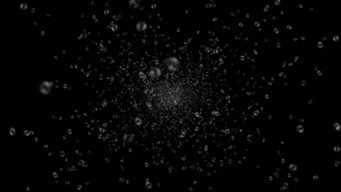 3d Motion Underwater bubbles cloud 4K 3D... | Stock Video | Pond5
