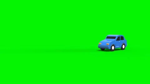 3d moving car green screen animation | Stock Video | Pond5