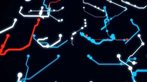 3D moving city map. Animation. Animated ... | Stock Video | Pond5