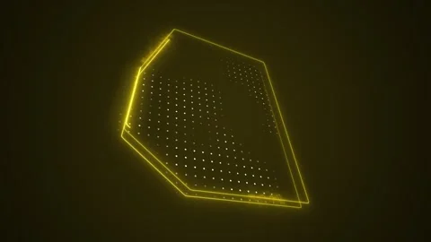 3D Neon Yellow Vatican City Holy See Map... | Stock Video | Pond5