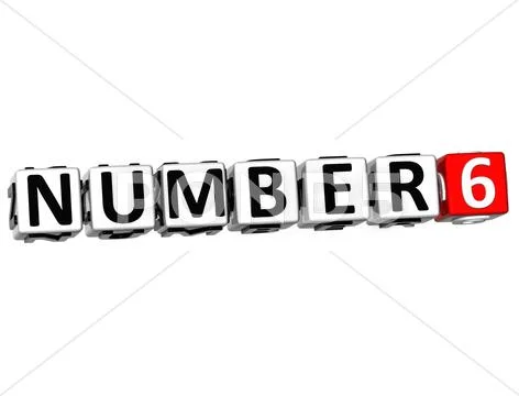 3d number button click here block text ~ Clip Art #18157115