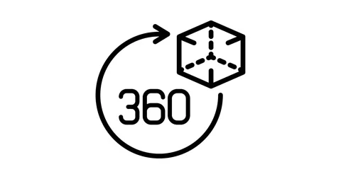 Rotate Icon 3D Stock Video Footage | Royalty Free Rotate Icon 3D Videos ...