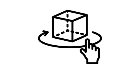 3d object 360 degrees rotate on smartpho... | Stock Video | Pond5