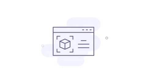 3d object browser info animated outline ... | Stock Video | Pond5