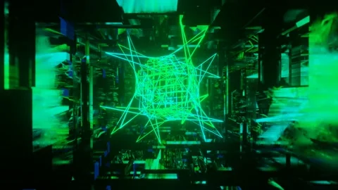 3d object or structure rotates and moves... | Stock Video | Pond5