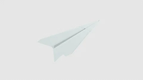 3D paper plane flying seamless loop anim... | Stock Video | Pond5