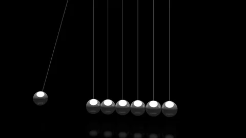 3D pendulum - Newton's Cradle | Stock Video | Pond5