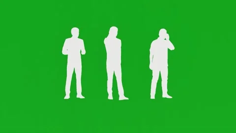 3d people on green screen of employee in... | Stock Video | Pond5