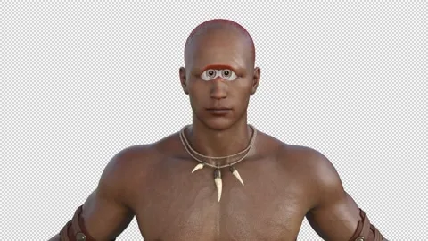 3D person looks with third eye, transpar... | Stock Video | Pond5