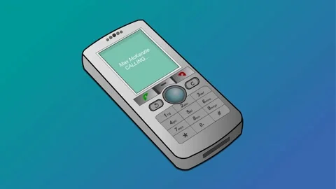 3d phone ringing background and 3d anima... | Stock Video | Pond5