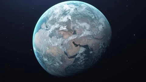 3D Planet Earth Animation. View From Spa... | Stock Video | Pond5