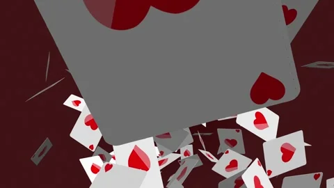 Playing Cards Flying Cards Stock Video Footage | Royalty Free Playing ...