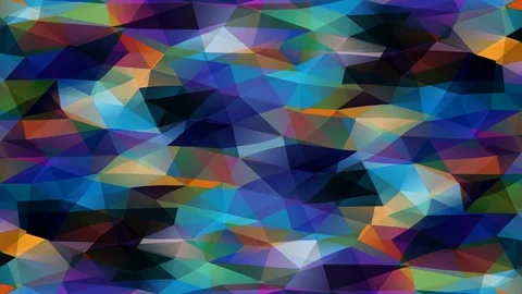 3d polygon similar to small scale prisma... | Stock Video | Pond5