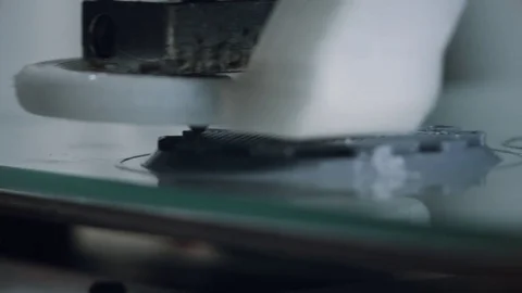 3D printer printing cu on the process an... | Stock Video | Pond5