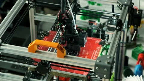 3D printer printing gear model from plas... | Stock Video | Pond5