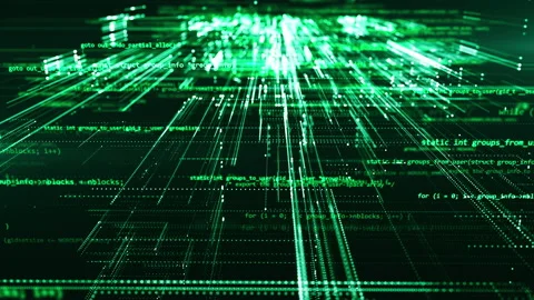 3D programming code abstract technology ... | Stock Video | Pond5