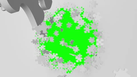Puzzle Puzzle Pieces Green Screen Stock Video Footage | Royalty Free ...