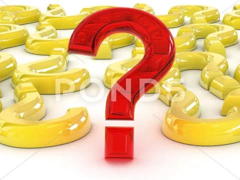 3d question marks ~ Clip Art ~ Download Now #54577523