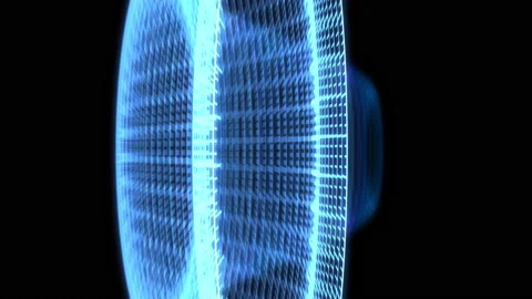 3D Radar Scan Blue Side VJ Loop Animatio... | Stock Video | Pond5