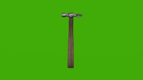 3D realistic hammer rotates on a green b... | Stock Video | Pond5