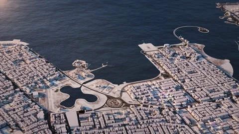 3D Realistic Saudi Arabia Map Dammam Ci... | Stock Video | Pond5