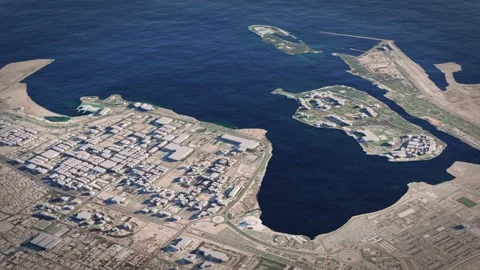 3D Realistic Saudi Arabia Map Jeddah Cit... | Stock Video | Pond5