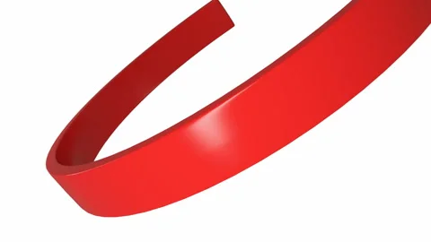 3D Red arrow icon rotating on white back... | Stock Video | Pond5