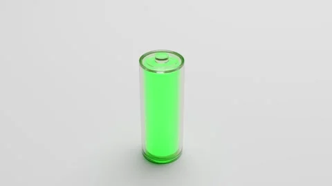 3D render 4K animation. Battery charge a... | Stock Video | Pond5
