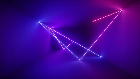 3d render, abstract background, neon ray... | Stock Video | Pond5