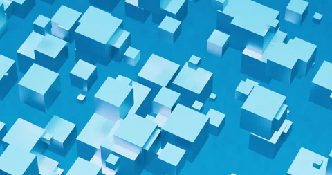 3D render Abstract cubes loop background... | Stock Video | Pond5