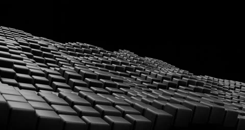 3D render Abstract Metallic Cube animat... | Stock Video | Pond5
