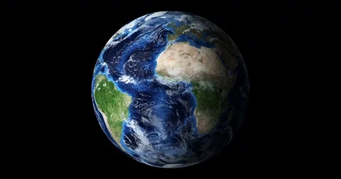 3d render animation blue planet earth fr... | Stock Video | Pond5