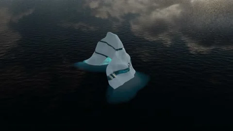 3D Render animation of floating in ocean... | Stock Video | Pond5