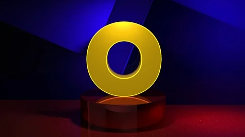 3D Render animation letter Q font alphab... | Stock Video | Pond5