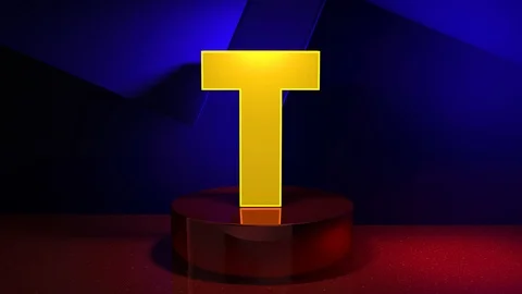 3D Render animation letter Q font alphab... | Stock Video | Pond5