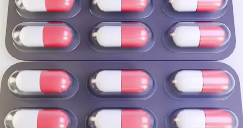 3d render animation tablets in silver bl... | Stock Video | Pond5