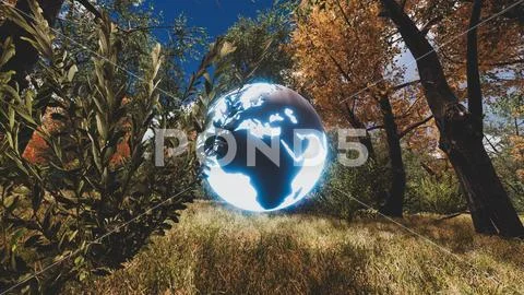 3D Render Background to ecology and sustainable development ...