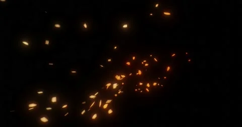 3d render fire burning embers ash partic... | Stock Video | Pond5