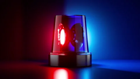 3d render, flashing light rotates and ch... | Stock Video | Pond5