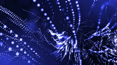 3d render loop animation of glow particl... | Stock Video | Pond5