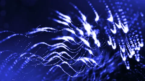 3d render loop animation of glow particl... | Stock Video | Pond5