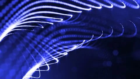 3d render loop animation of glow particl... | Stock Video | Pond5