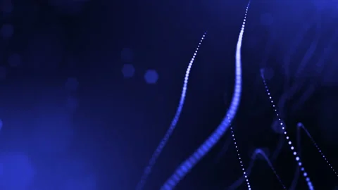 3d render loop animation of glow particl... | Stock Video | Pond5