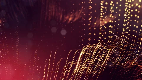 3d render loop animation of glow particl... | Stock Video | Pond5