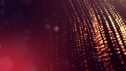 3d render loop animation of glow particl... | Stock Video | Pond5