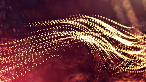 3d render loop animation of glow particl... | Stock Video | Pond5