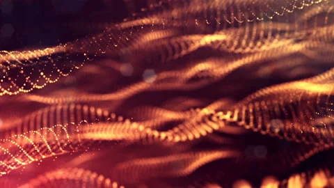 3d render loop animation of glow particl... | Stock Video | Pond5