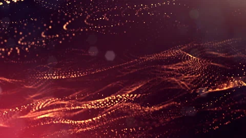 3d render loop animation of glow particl... | Stock Video | Pond5