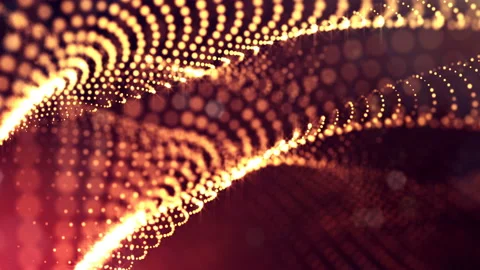 3d render loop animation of glow particl... | Stock Video | Pond5