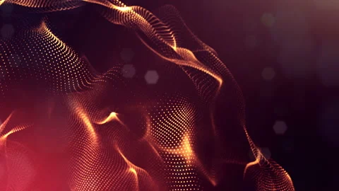 3d render loop animation of glow particl... | Stock Video | Pond5